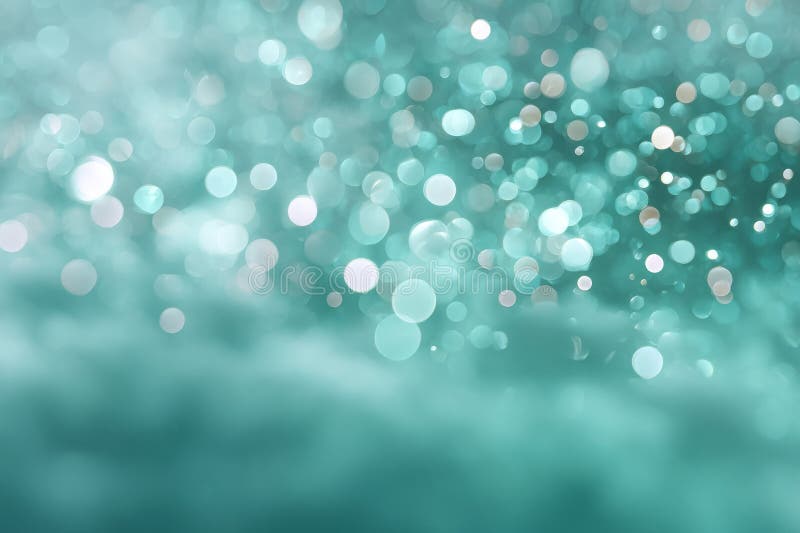 Soft Turquoise Background with Blurred Bokeh Effect and Subtle Light ...