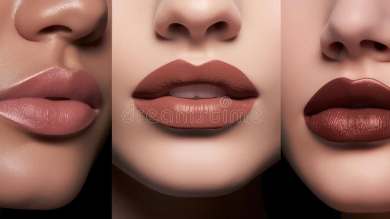 Soft Understated Lips in a Series of Natural Tones Created with ...