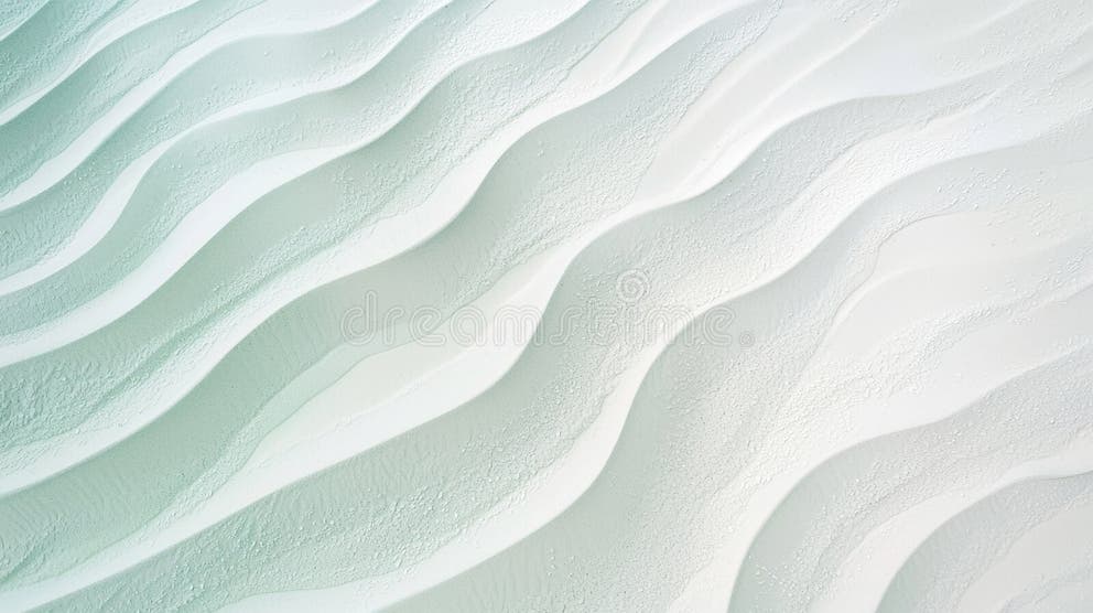 Soft, Undulating Waves Form a Mesmerizing Pattern on a Textured White ...