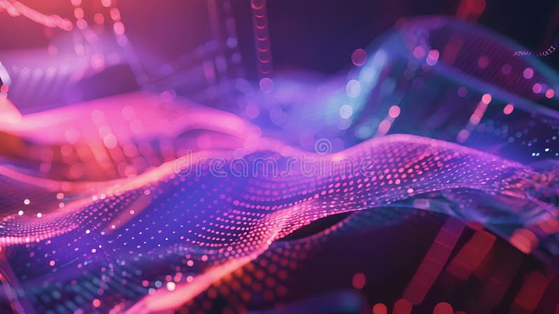 Soft Unfocused Shapes and Lines Dance Across the Screen Illustrating ...