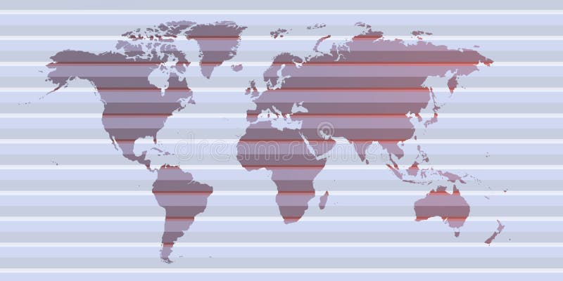 World Map Horizontal Banner Retro Vintage Style Of Continents Stock ...