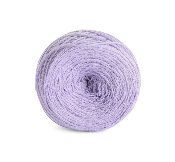 Soft Violet Woolen Yarn Isolated on White Stock Photo - Image of ...