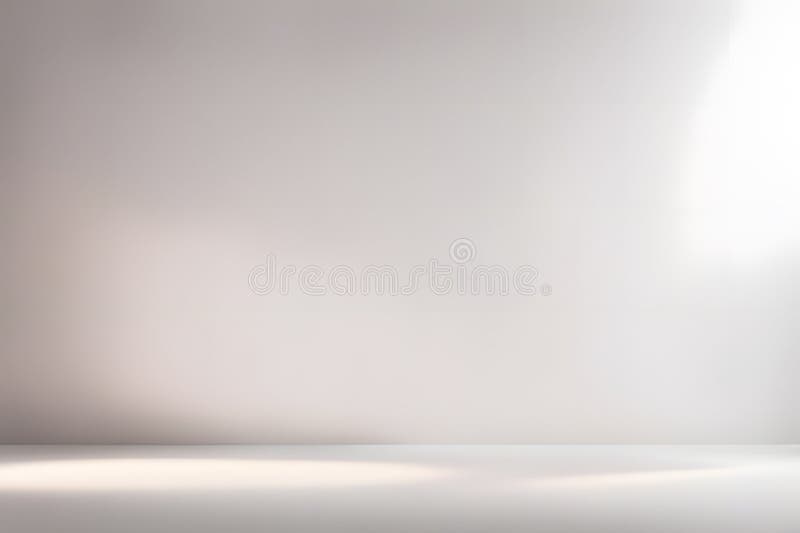 Soft Warm Spotlight on Minimalist Solid White Background, Creating ...