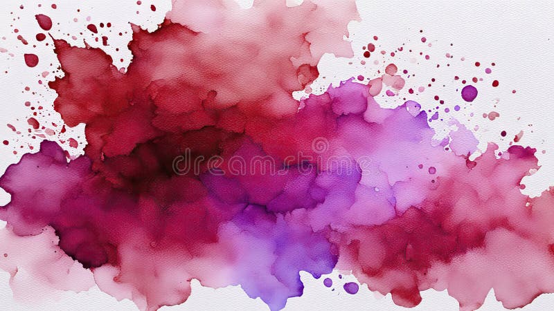 Gentle Watercolor Washes Blending Soft Textures in Rich Shades of Red ...