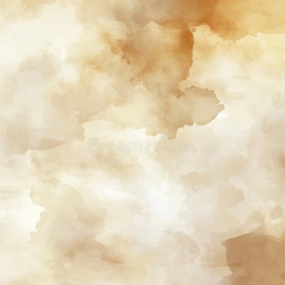 Soft Beige and Brown Watercolor Texture with Cloudy Abstract Patterns ...