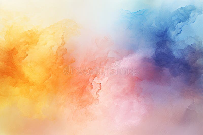 Soft Watercolor Textures. Abstract Backgrounds with Dreamy Splashes and ...