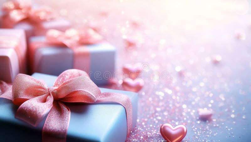 A Soft Watercolour Style Gift Box Featuring Pastel Hues is Repeated ...