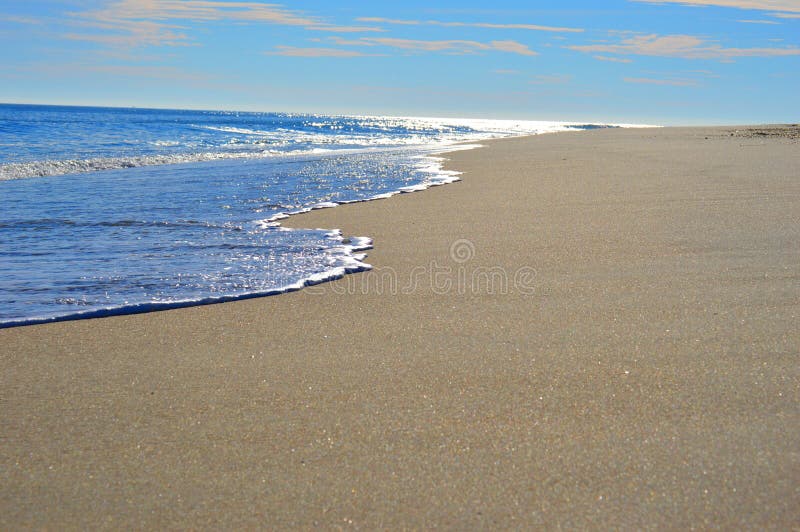 Soft Wave of the Sea on the Sandy Beach.Soft Focus,blurred Image Stock ...