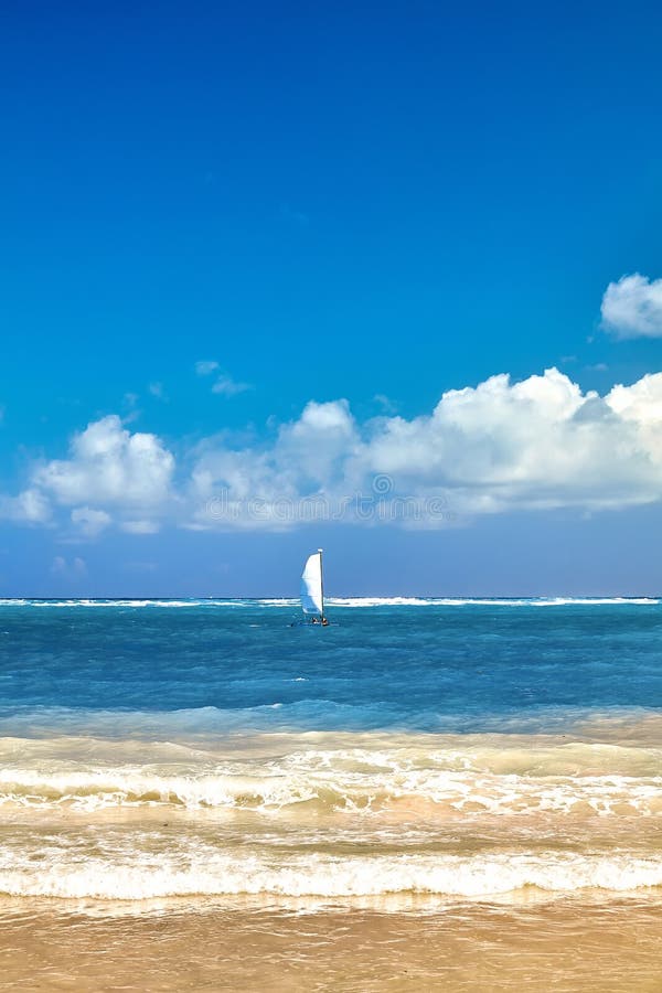 Soft Wave of Blue Ocean on Sandy Beach. Background. Splash of Waves on ...
