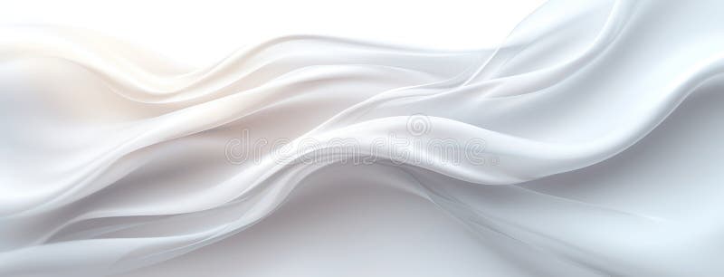 Soft Wave of Cloth Abstract White Background Stock Illustration ...