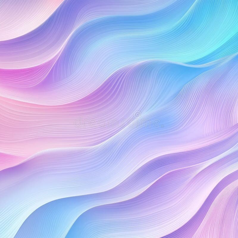 A Soft Wave Pattern in Pastel Hues Generates a Calming and Harmonious ...