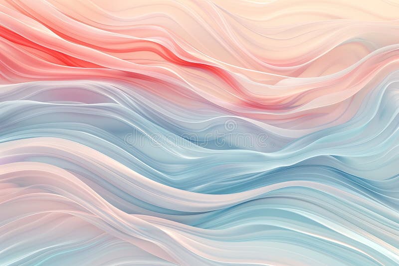 Soft Wave Patterns in Light Colors, Creating a Calming and Cute ...