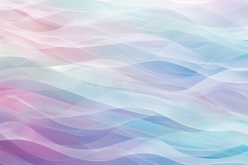 Soft Wave Patterns in Light Colors, Creating a Calming and Cute ...