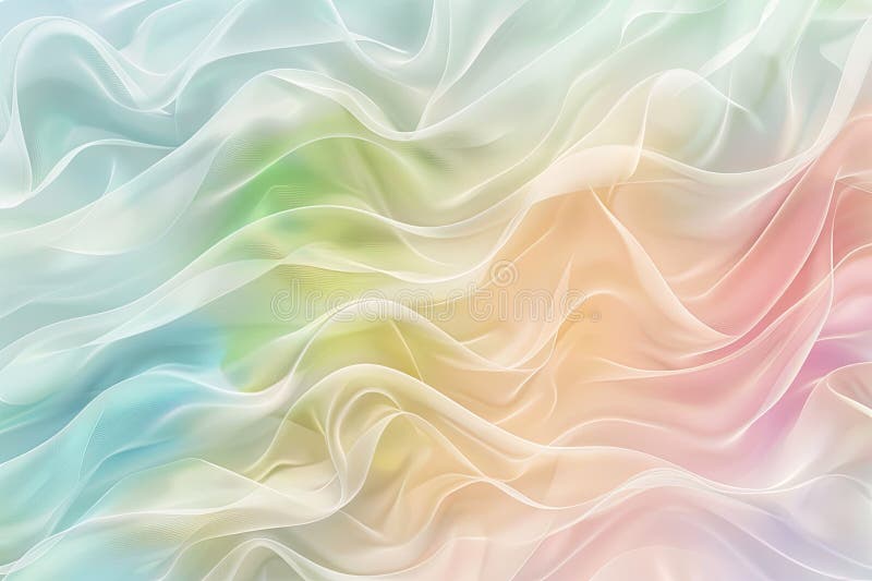 Soft Wave Patterns in Light Colors, Creating a Calming and Cute ...