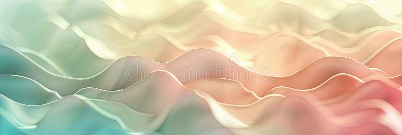 Soft Wave Patterns in Light Colors, Creating a Calming and Cute ...