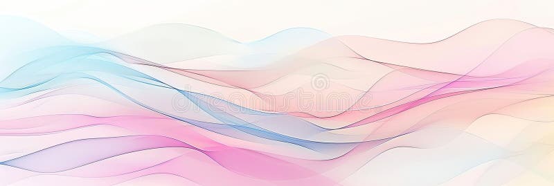 Soft Wave Patterns in Light Colors, Creating a Calming and Cute ...