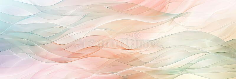 Soft Wave Patterns in Light Colors, Creating a Calming and Cute ...
