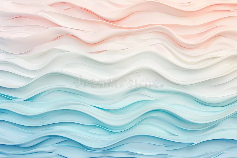 Soft Wave Patterns in Light Colors, Creating a Calming and Cute ...