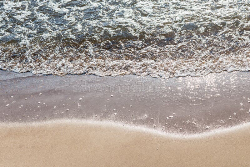 Soft Wave of the Sea on the Sandy Beach.Soft Focus,blurred Image Stock ...
