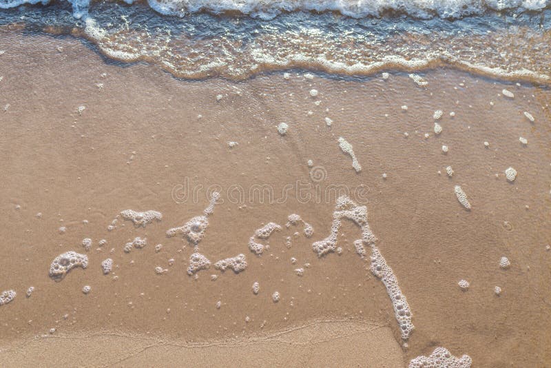 Soft Wave of the Sea on the Sandy Beach.Soft Focus,blurred Image Stock ...