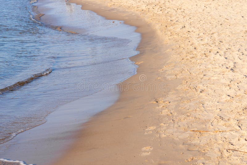 Soft Wave of the Sea on the Sandy Beach.Soft Focus,blurred Image Stock ...