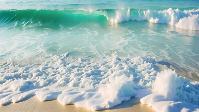Soft Wave of the Sea on the Sandy Beach. Summer Background, Soft Wave ...