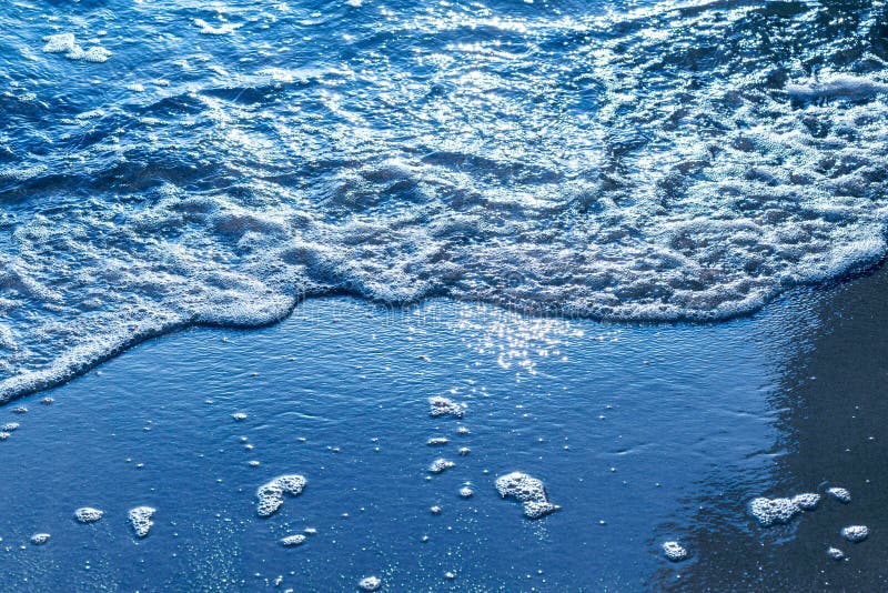 Soft Wave of the Sea on the Sandy Beach.Soft Focus,blurred Image Stock ...