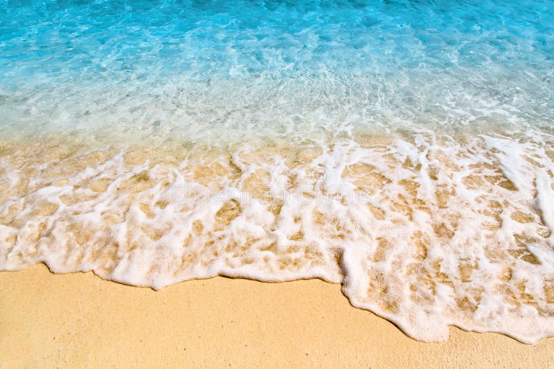 Big Wave on a Tropical Beach in Hawaii Stock Image - Image of pacific ...