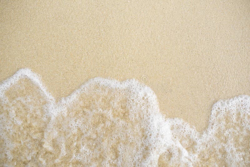 Soft Waves Give the Soft Feeling of the Sea. on the Sandy Beach As a ...