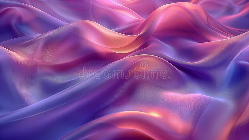 Soft Waves of Gradient-Purple Silk Fabric Stock Illustration ...