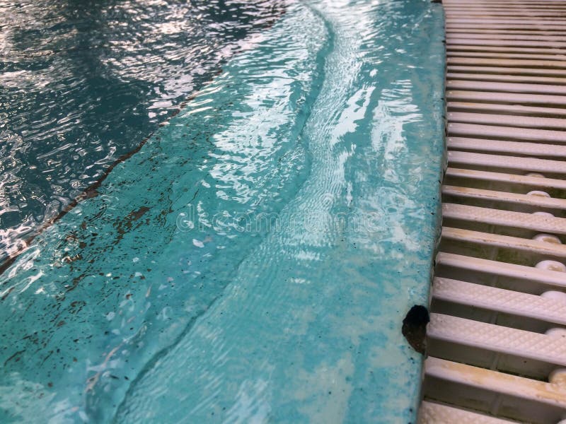 Soft Waves that Hit the Pool Edge. Stock Image - Image of natural ...