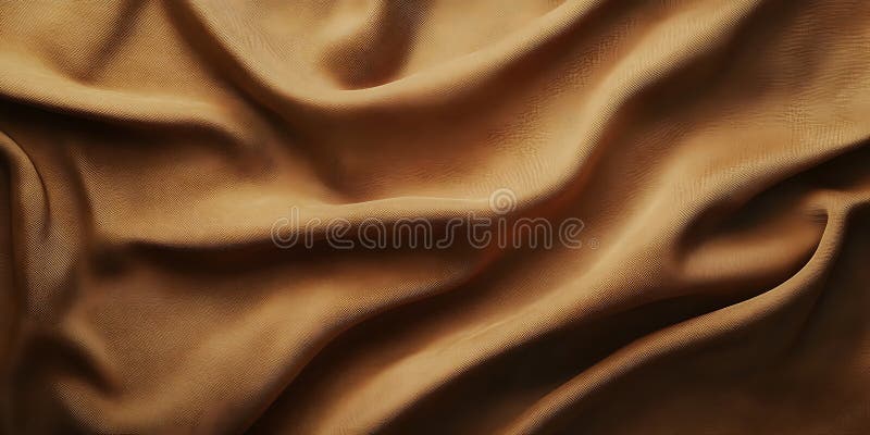 Soft Waves of Rich Brown Fabric Flow Gently Creating a Luxurious and ...