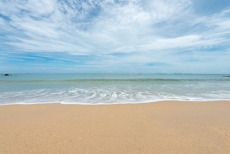 Soft Waves on the Sand Beach Stock Photo - Image of coast, beach: 119411846