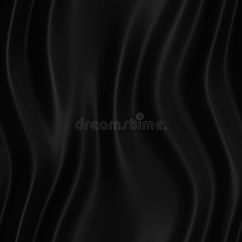 Soft Waves Seamless Texture on Shiny Black Background, Leaf Foil, 3d ...