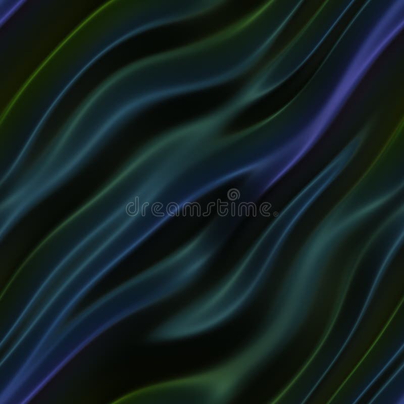 Soft Waves Seamless Texture on Shiny Dark Background, Leaf Foil, 3d ...