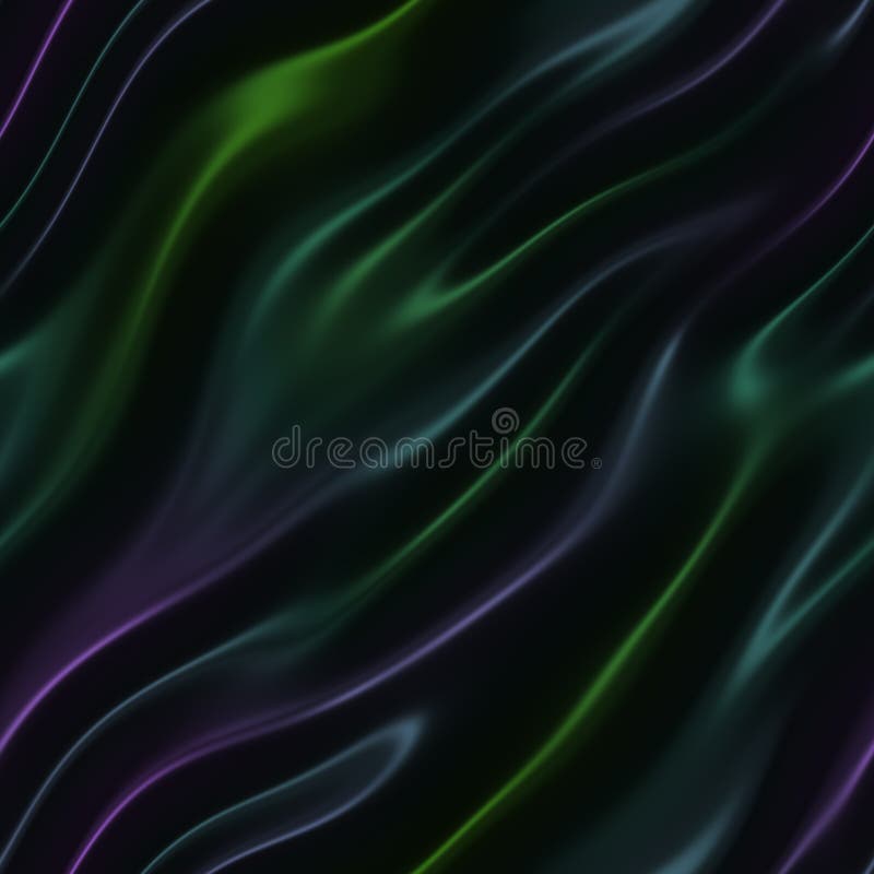 Soft Waves Seamless Texture on Shiny Dark Background, Leaf Foil, 3d ...