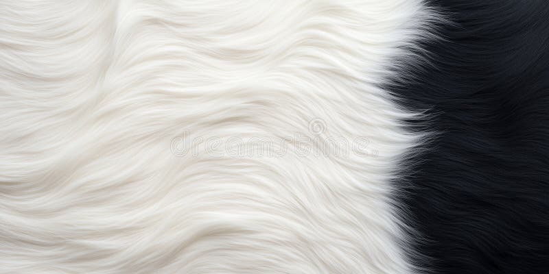 Soft, Wavy Fur Texture in Black and White, Creating Cozy and Inviting ...
