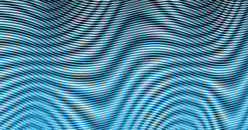 Soft Wavy Vector Moire Effect in Blue Halftones. Stock Vector ...