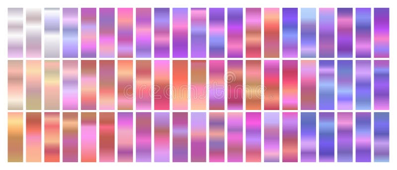 Soft Web Swatch Gradient Set with Pastel Colors Stock Illustration ...
