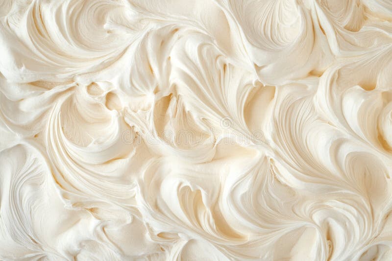 Soft, Whipped Cream Texture, Delicate Swirls with Smooth, Fluffy Peaks ...