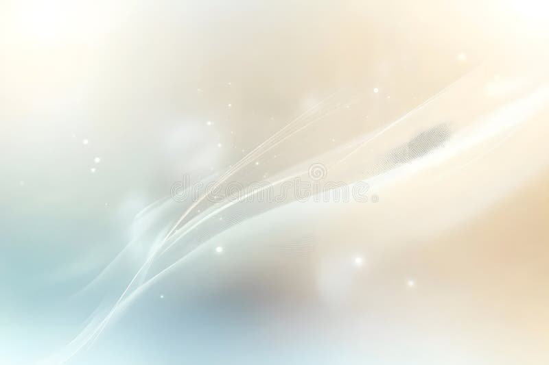 Abstract Light Lines and Glowing Spots on a Soft White Gradient ...