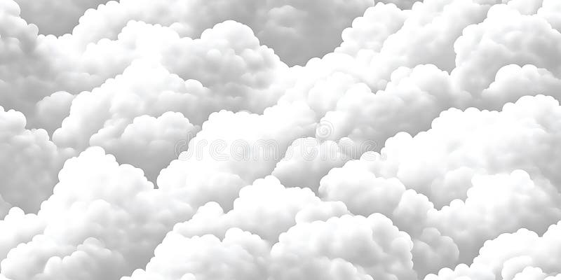 Soft White Cloud Seamless Repeat Pattern for Versatile Design ...