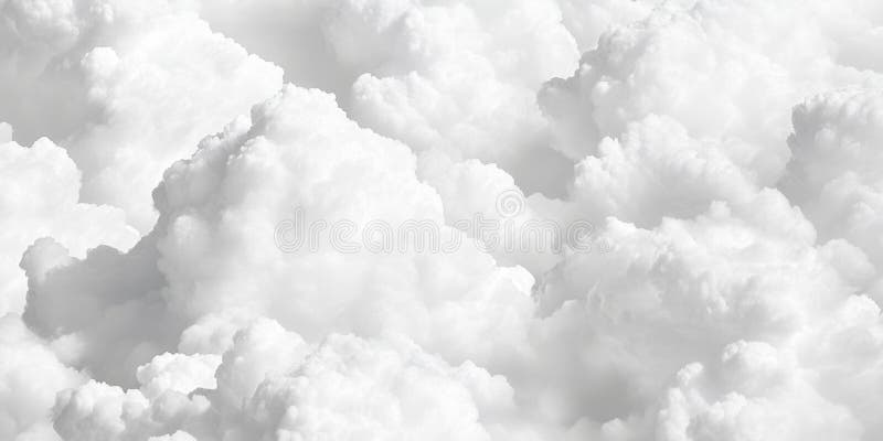 Soft White Cloud Texture Creates a Serene and Seamless Sky Background ...
