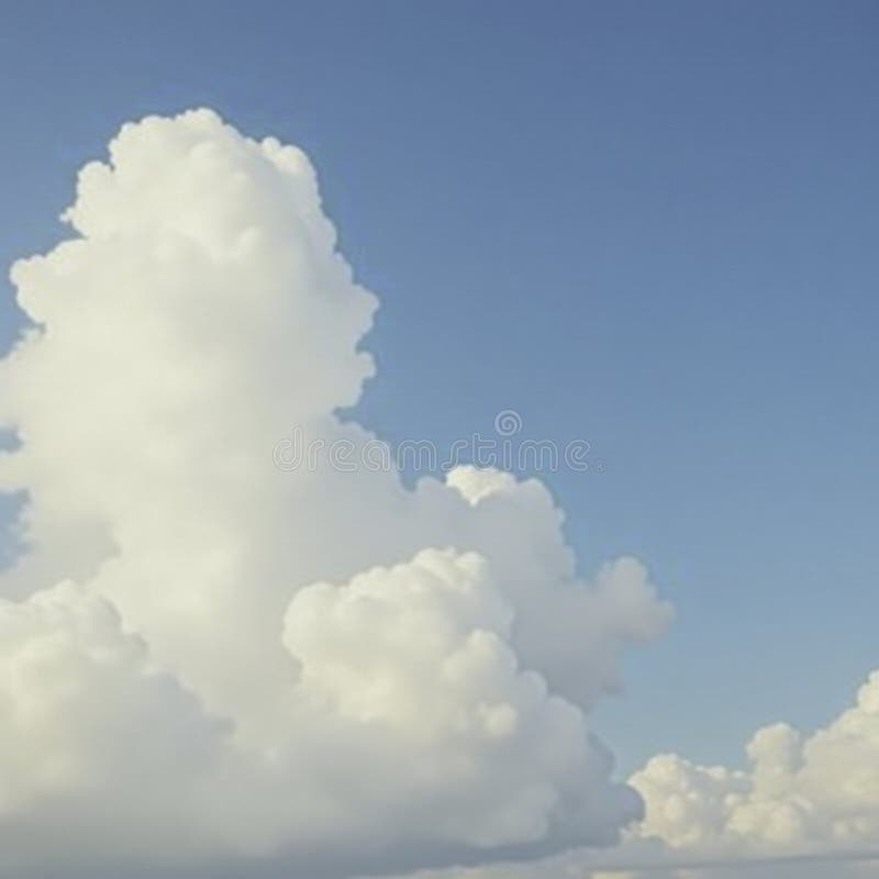 Soft White Clouds Float Above a Serene Blue Sky, Sky, Nature, Fluffy White Clouds Stock ...
