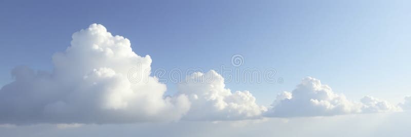 Soft White Clouds Float Above a Serene Blue Sky, Soft, Weather Stock ...