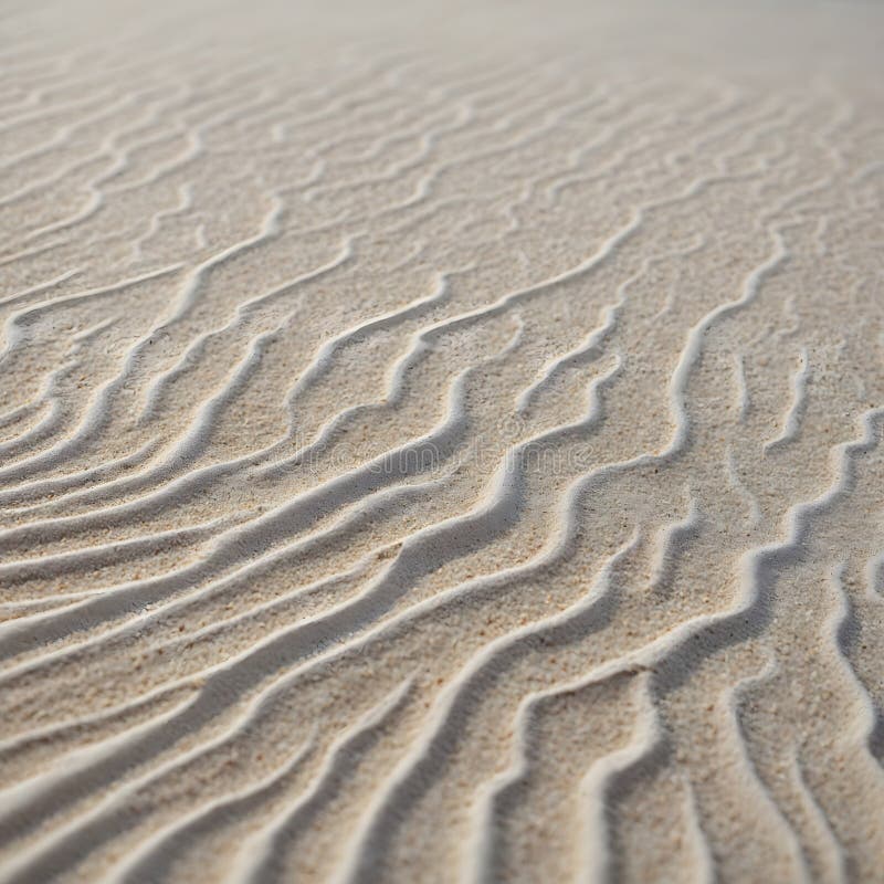 Soft White Desert Sand Featuring a Smooth and Ethereal Surface Stock ...