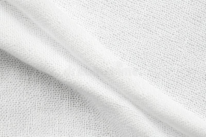 Soft White Fabric Draped Elegantly Showing Texture and Details in ...