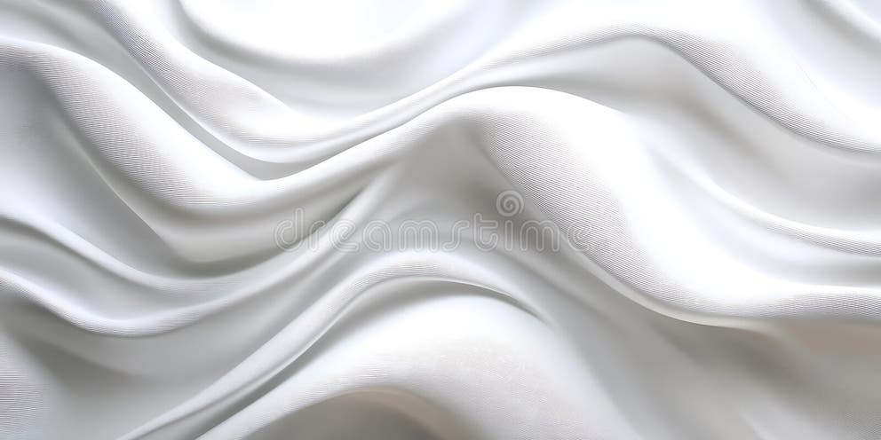 Soft White Fabric Flows in Gentle Curves a Symphony of Texture and ...