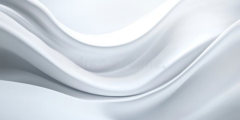 Soft White Fabric Flows in Gentle Curves a Symphony of Texture and ...