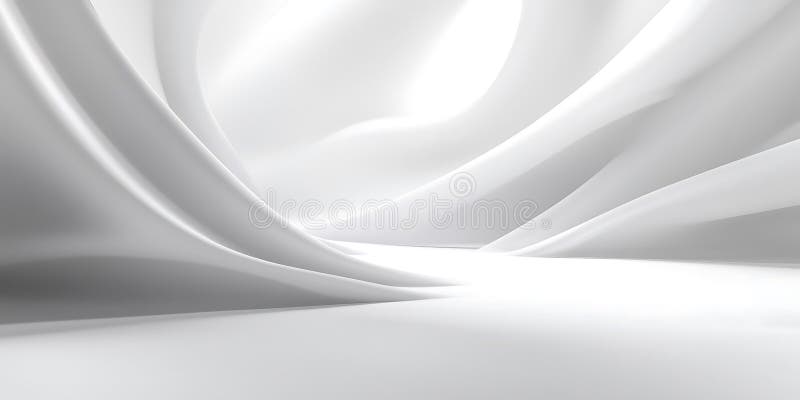 Soft White Fabric Flows in Gentle Curves a Symphony of Texture and ...
